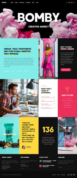 Bomby - Creative Multi-Purpose WordPress Theme - Theme Grab
